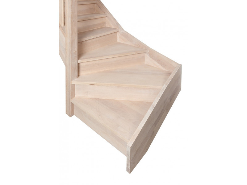 Escalier droit bois sur mesure Gand - L'Escalier Contemporain